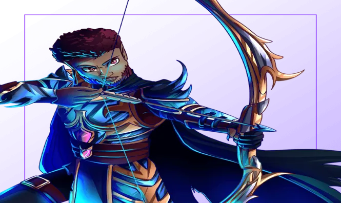 Splinterlands battle challenge: The half vampire half human Dhampir...